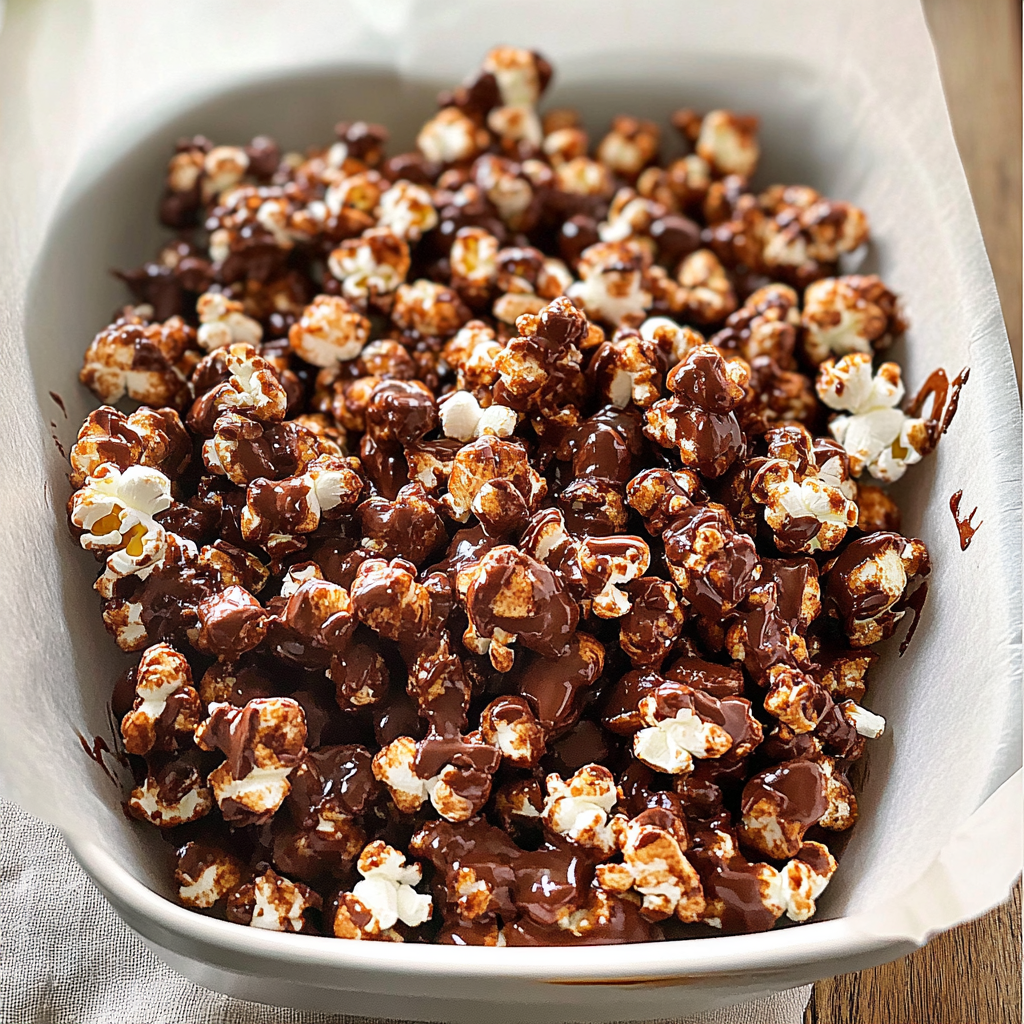 Easy Chocolate Popcorn Recipe