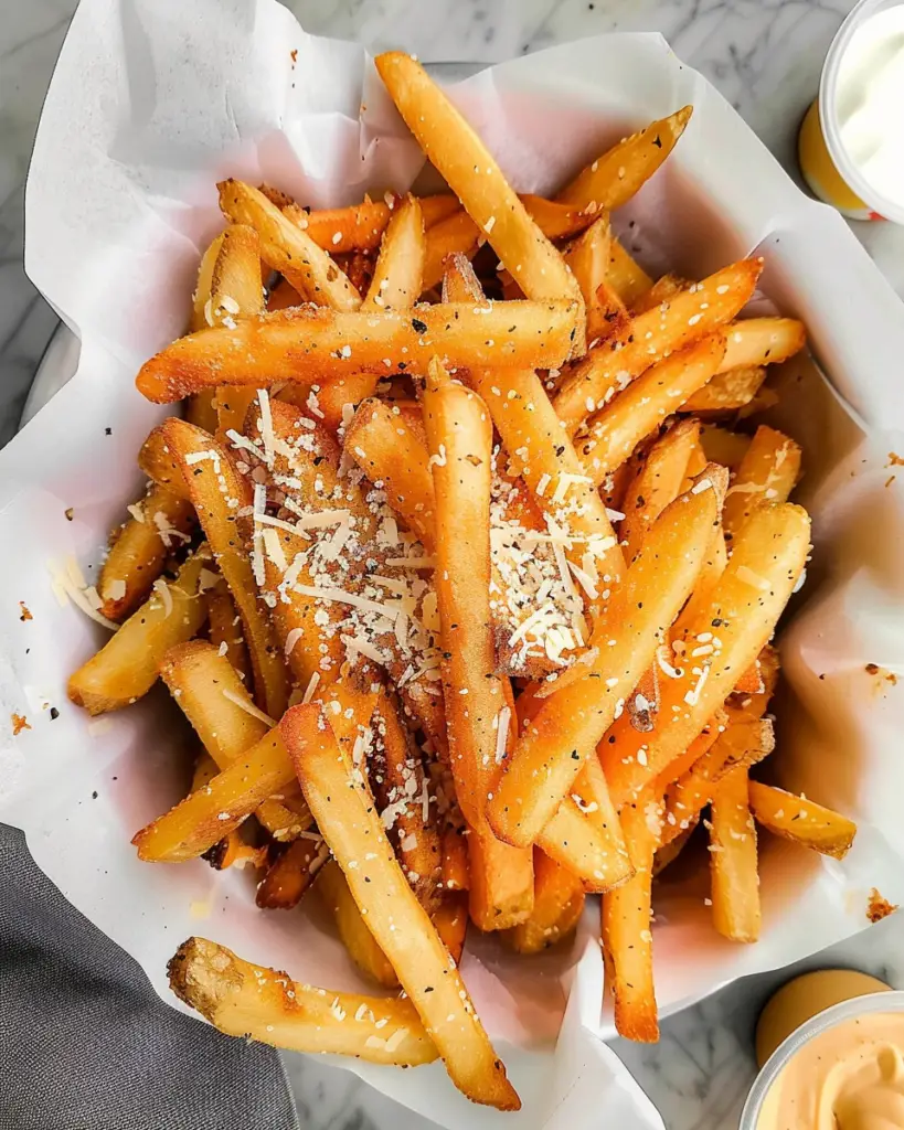 Crispy Parmesan Fries Recipe | Easy & Flavorful Homemade Fries