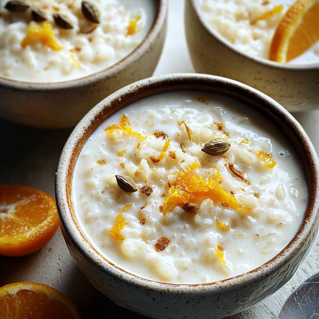 Cardamom Orange Rice Pudding