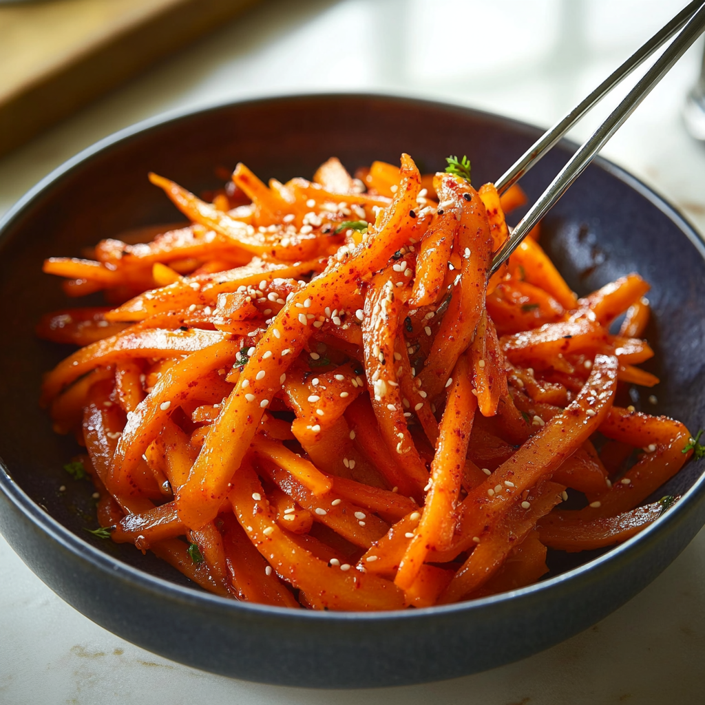 Spicy Korean Carrots – Morkovcha
