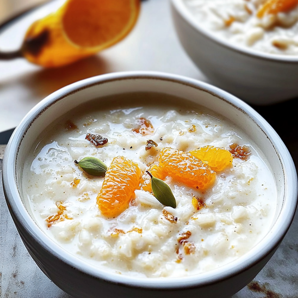 Cardamom Orange Rice Pudding