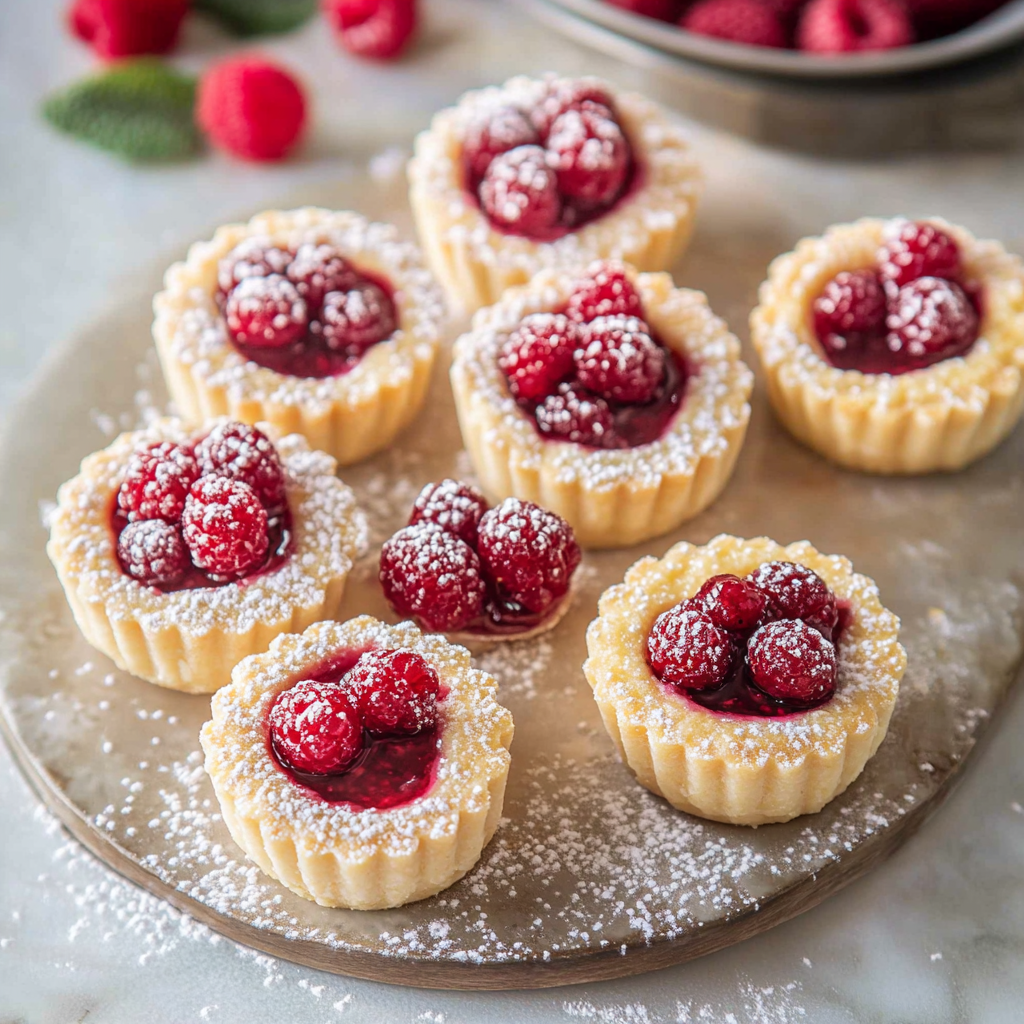 Mini Raspberry Almond Tarts