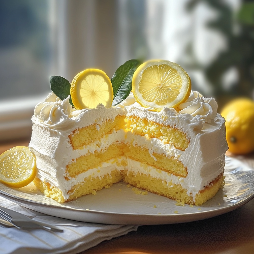 Italian Lemon Cream Cake