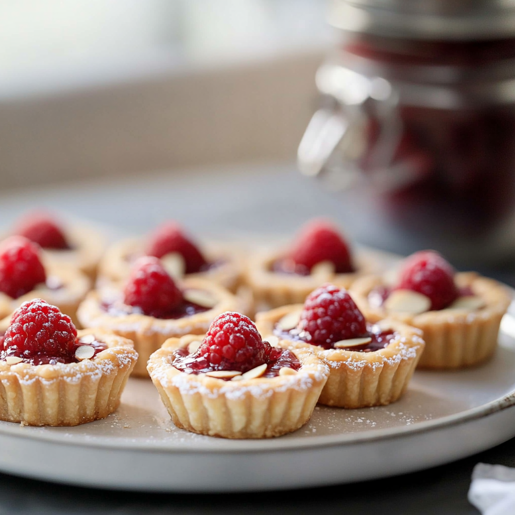 Mini Raspberry Almond Tarts