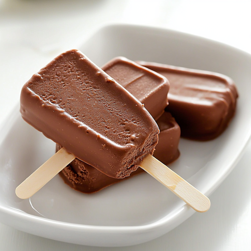 Healthy Greek Yogurt Chocolate Fudge Pops