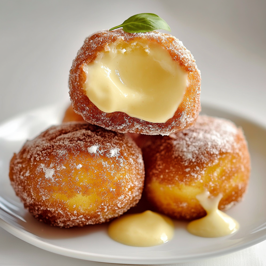 Italian Cream Bombs (Bomboloni alla Crema)