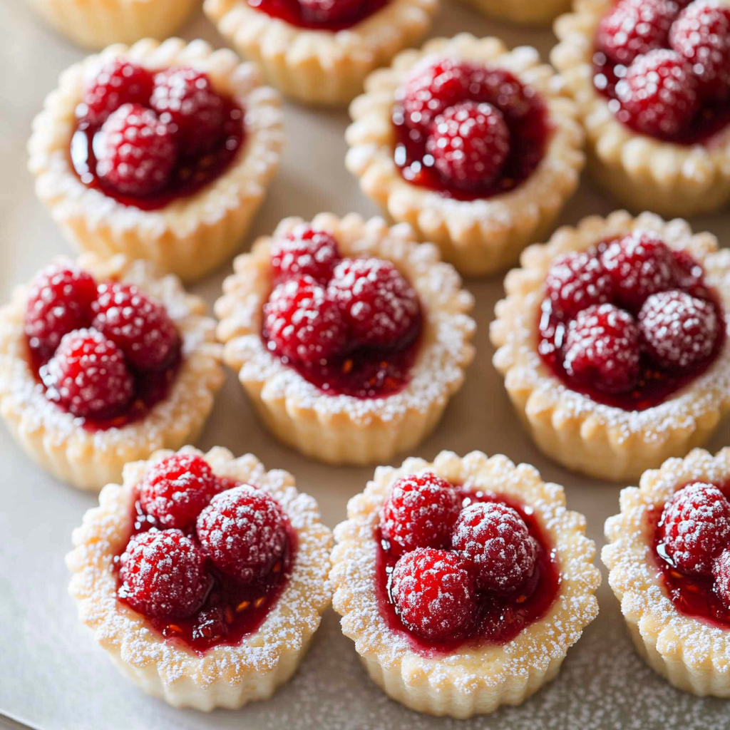 Mini Raspberry Almond Tarts