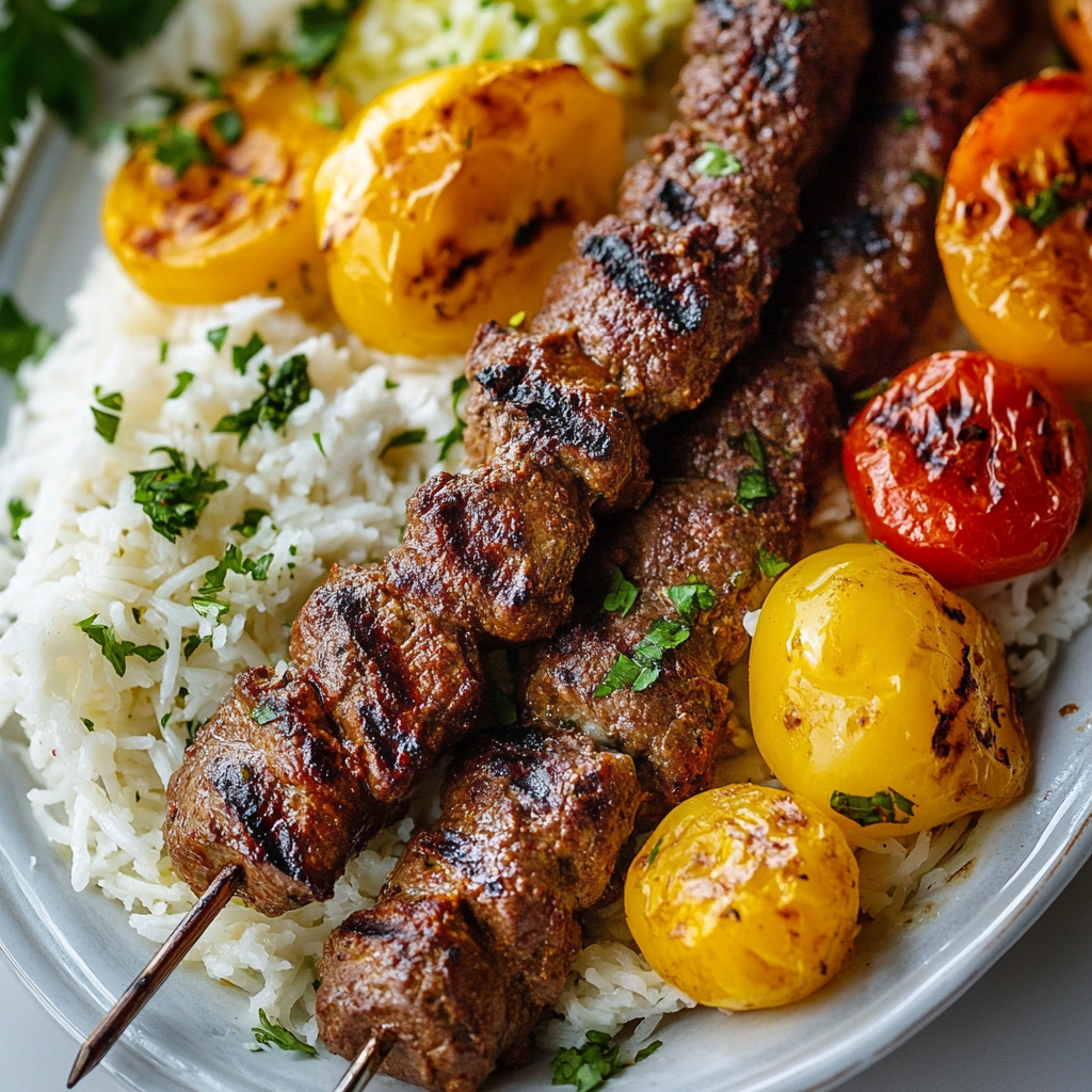 Kabob Koobideh (Persian Beef Kebab Recipe)