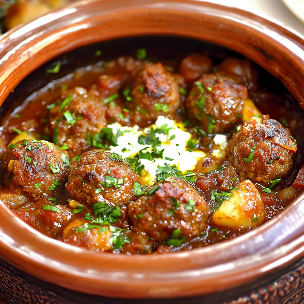 Moroccan Meatballs (Meatball Tagine)