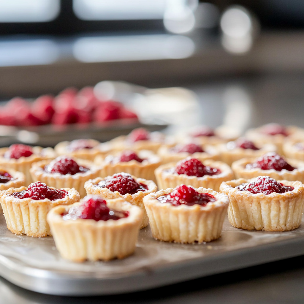 Mini Raspberry Almond Tarts