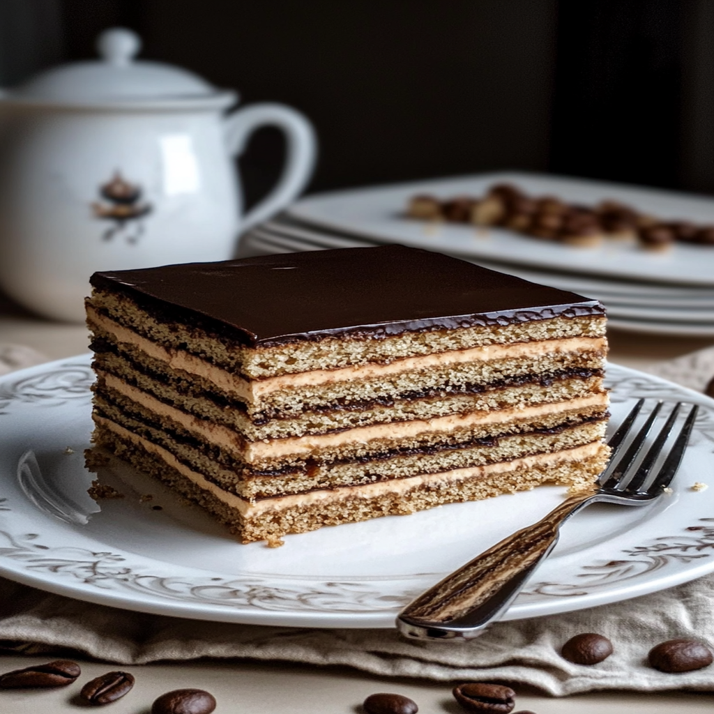 Cheat’s Opera Cake (Almond Coffee Cake)