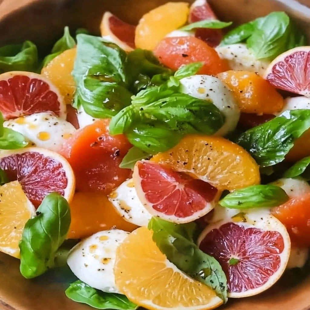 Citrus Caprese Salad with Honey Vinaigrette