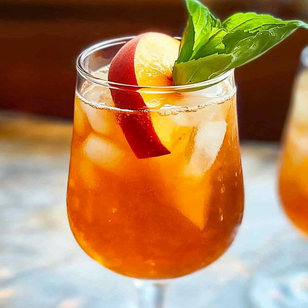Cool & Refreshing Olive Garden Peach Bellini Tea Copycat
