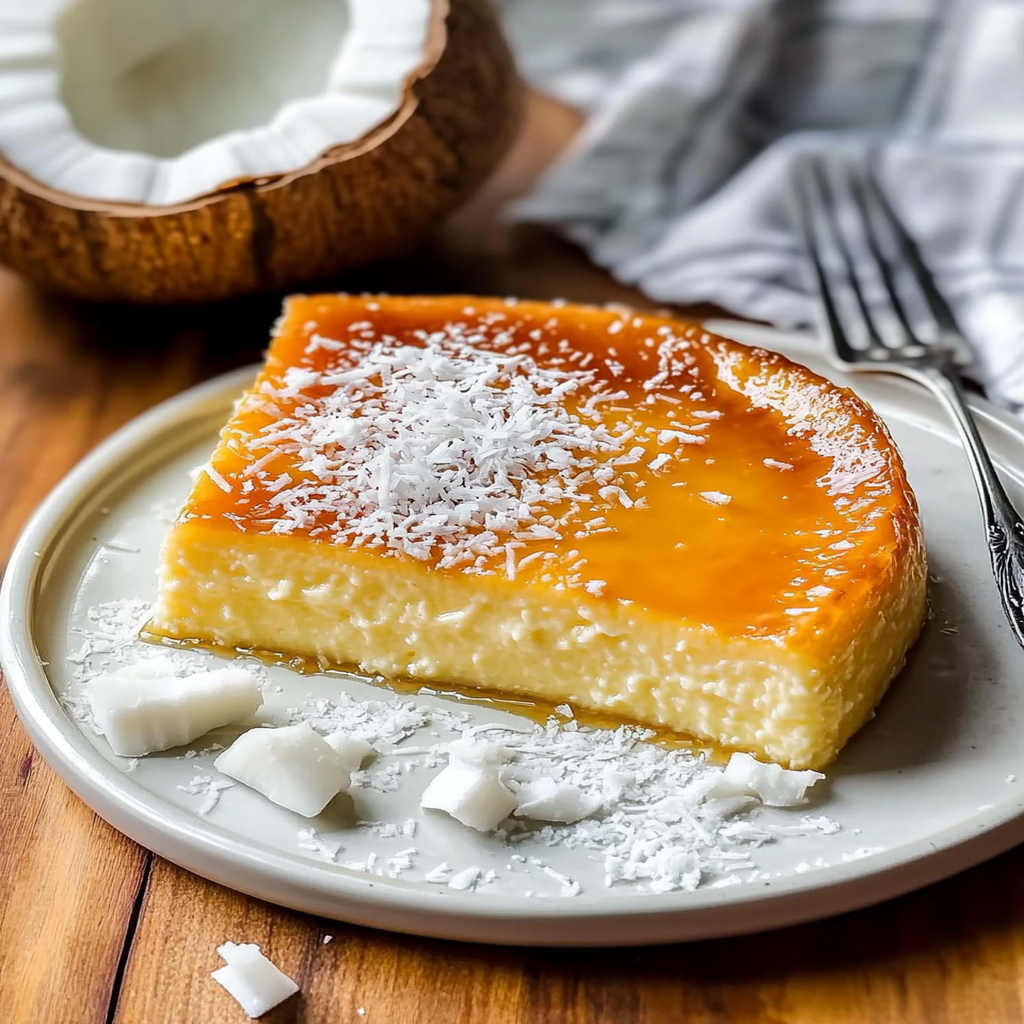 French Antilles Coconut Flan (Flan Coco)