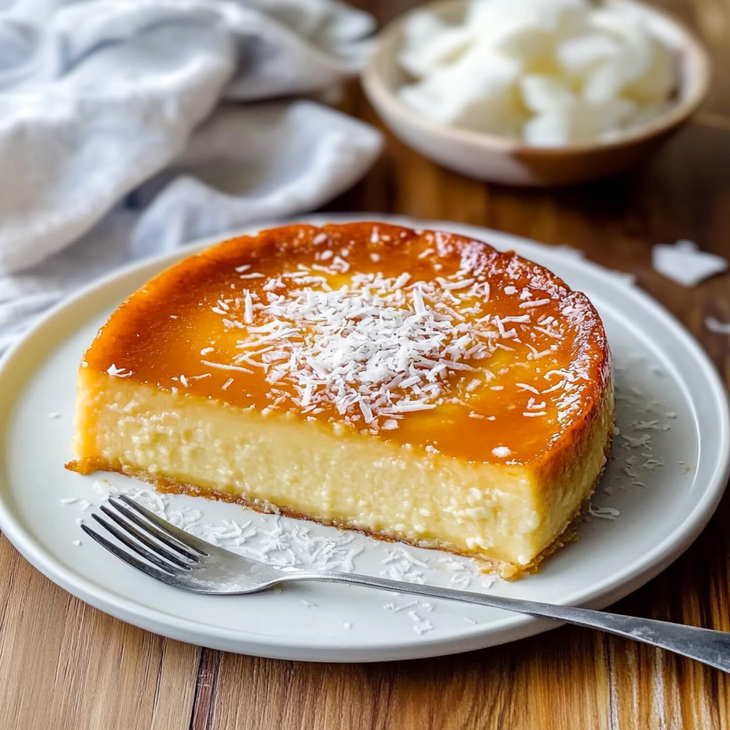 French Antilles Coconut Flan (Flan Coco)