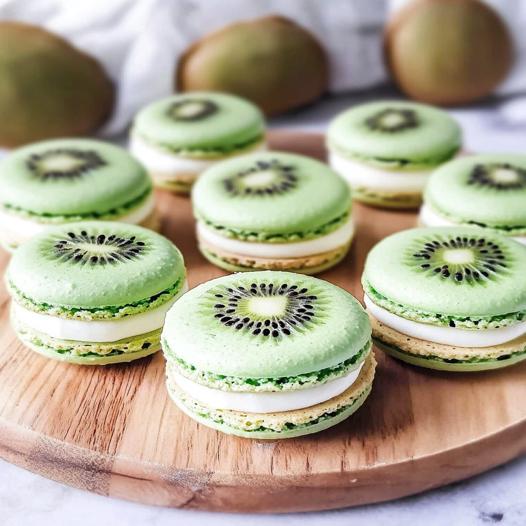 Kiwi Macarons