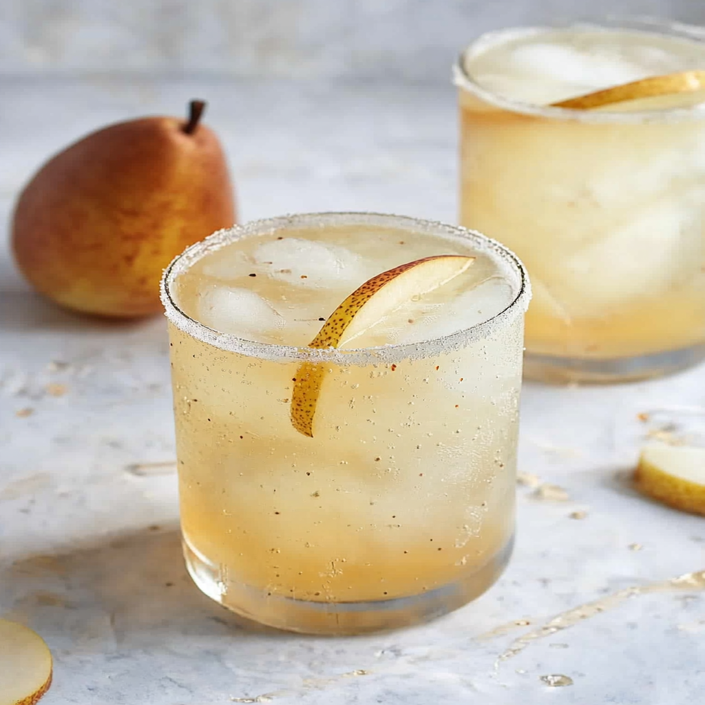 Pear Vanilla Gin Fizz