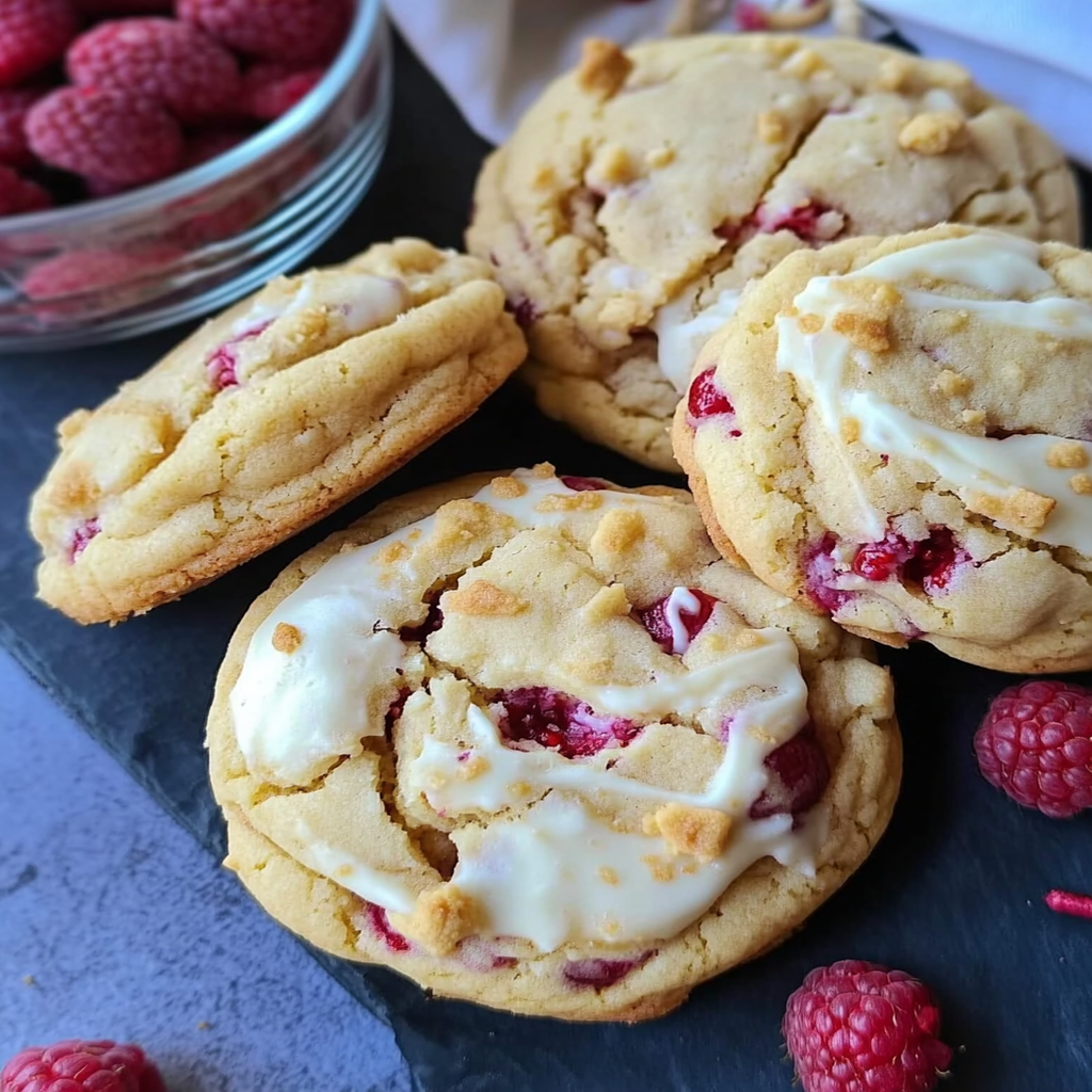 Raspberry Cheesecake Cookies