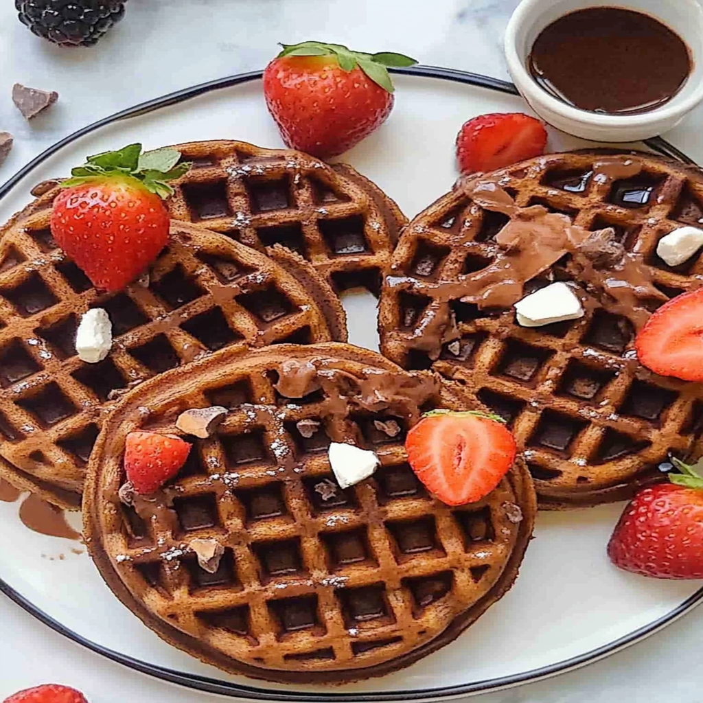 Chocolate Buckwheat Waffles
