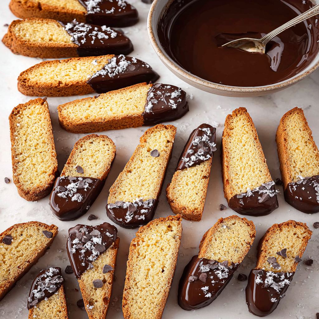 Chocolate Dipped Biscotti