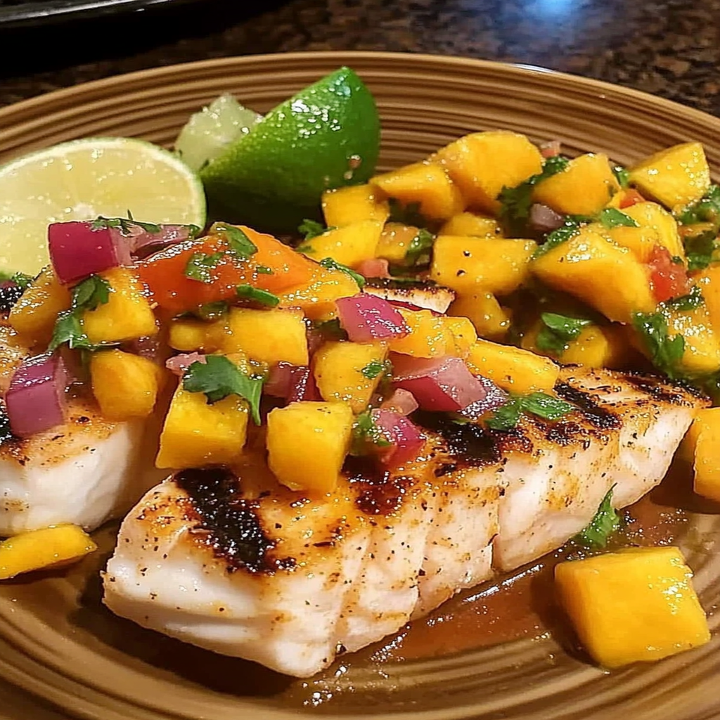 Grilled Fish with Mango Salsa