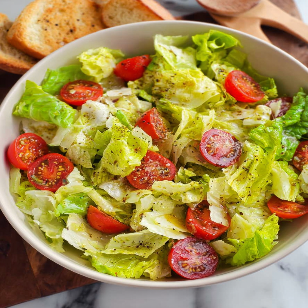 Lettuce Salad with Italian Dressing