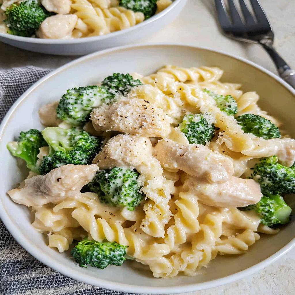 Three Cheese Chicken & Broccoli Alfredo