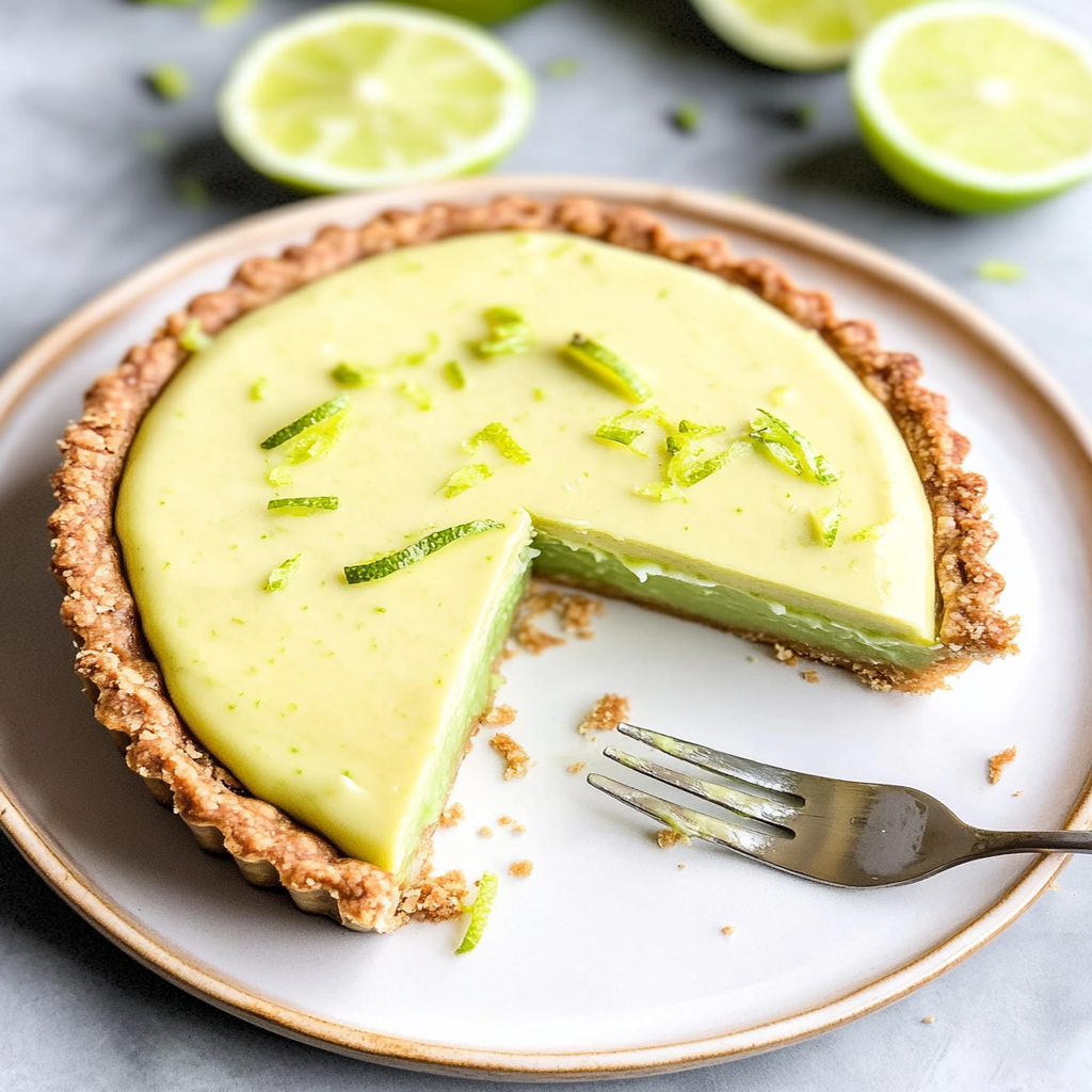 Avocado Key Lime Pie Tart