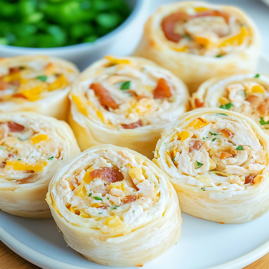 Chicken Bacon Ranch Pinwheels