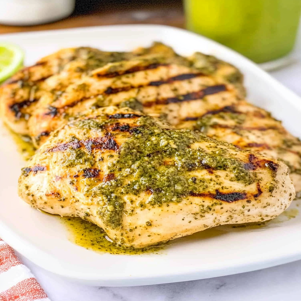 Grilled Pesto Chicken
