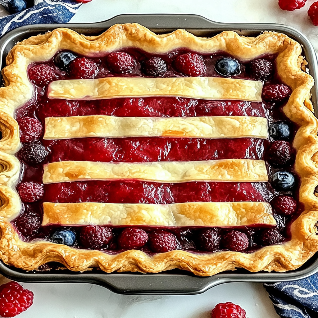 IBerry Flag Pie Recipe for Summer Celebrations