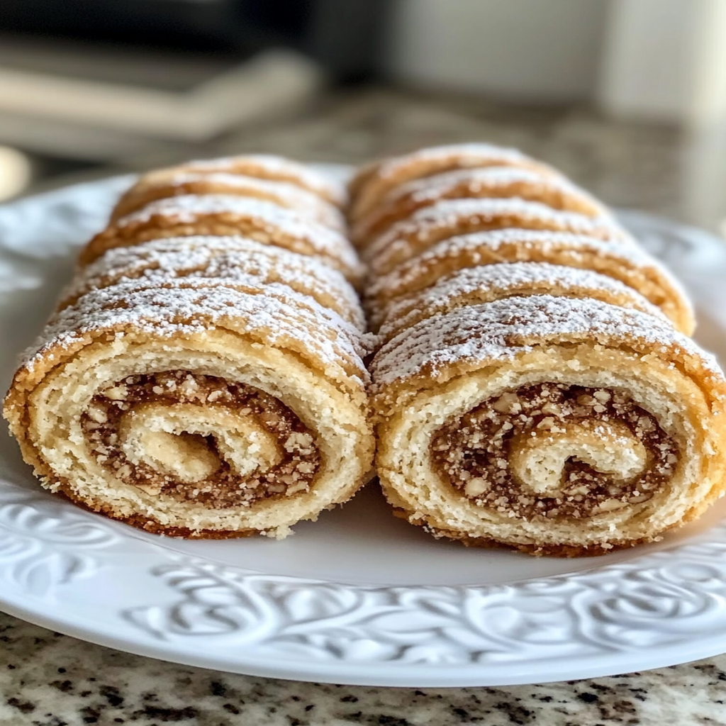Italian Nut Roll Cookies