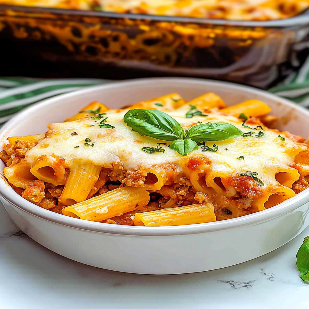 5-Ingredient Easy Classic Baked Ziti Recipe