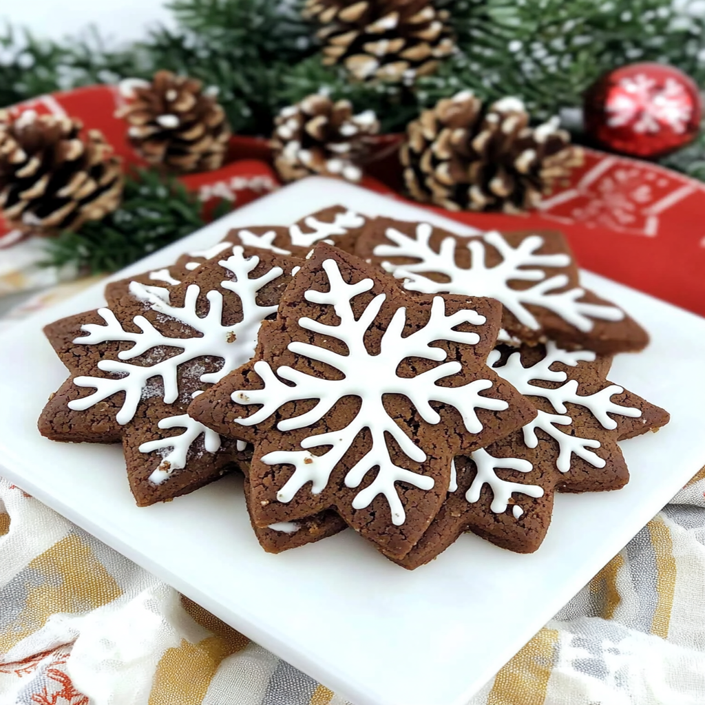 Brownie Snowflake Sugar Cookies