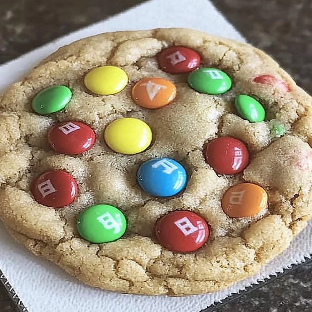 Chewy Retro M & M Cookies – Eliza Cross