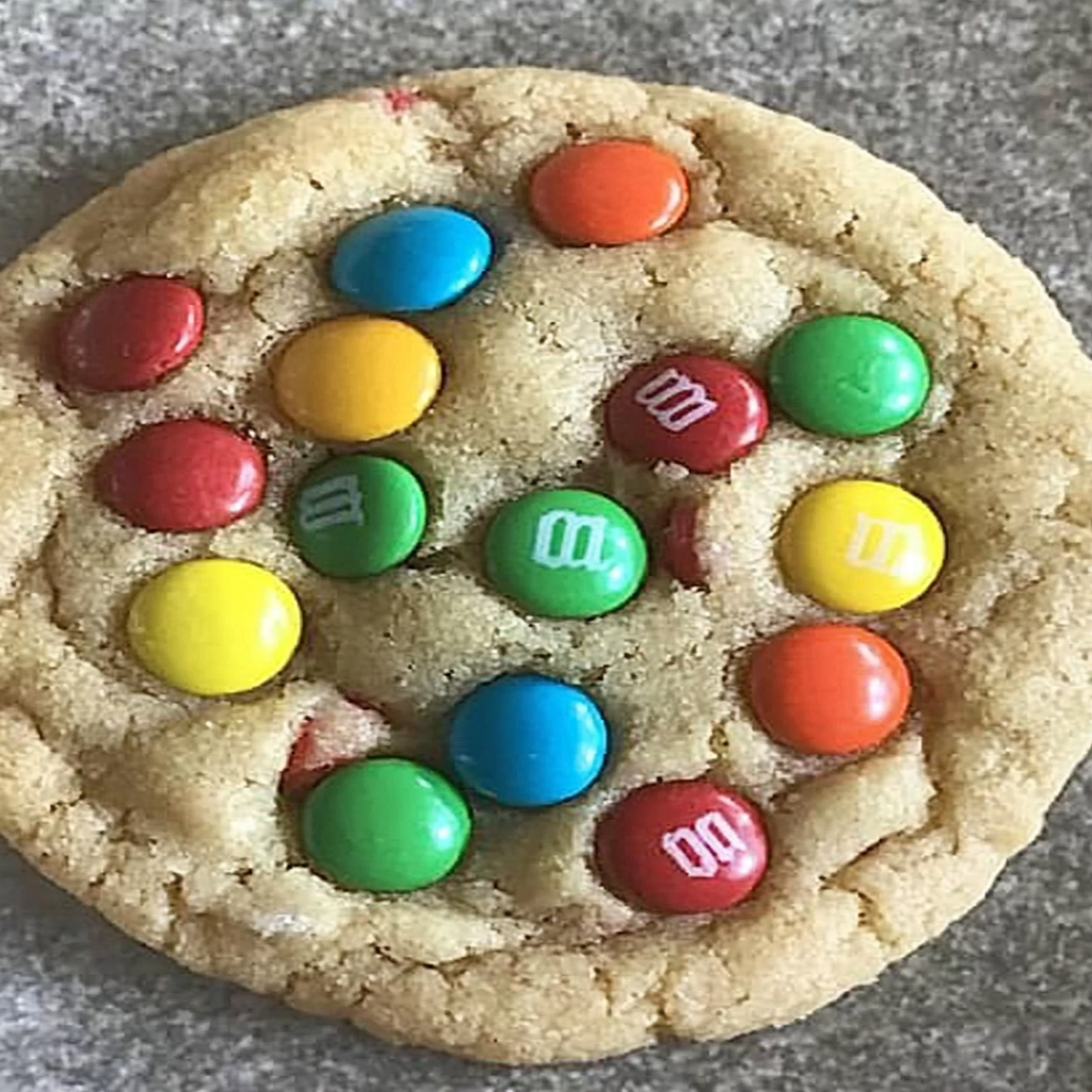 Chewy Retro M & M Cookies – Eliza Cross