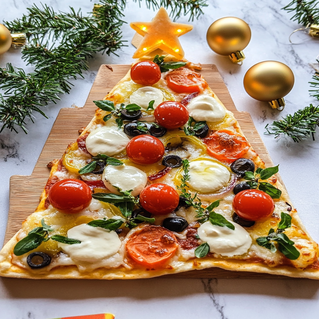 Christmas Tree Pizza Appetizers