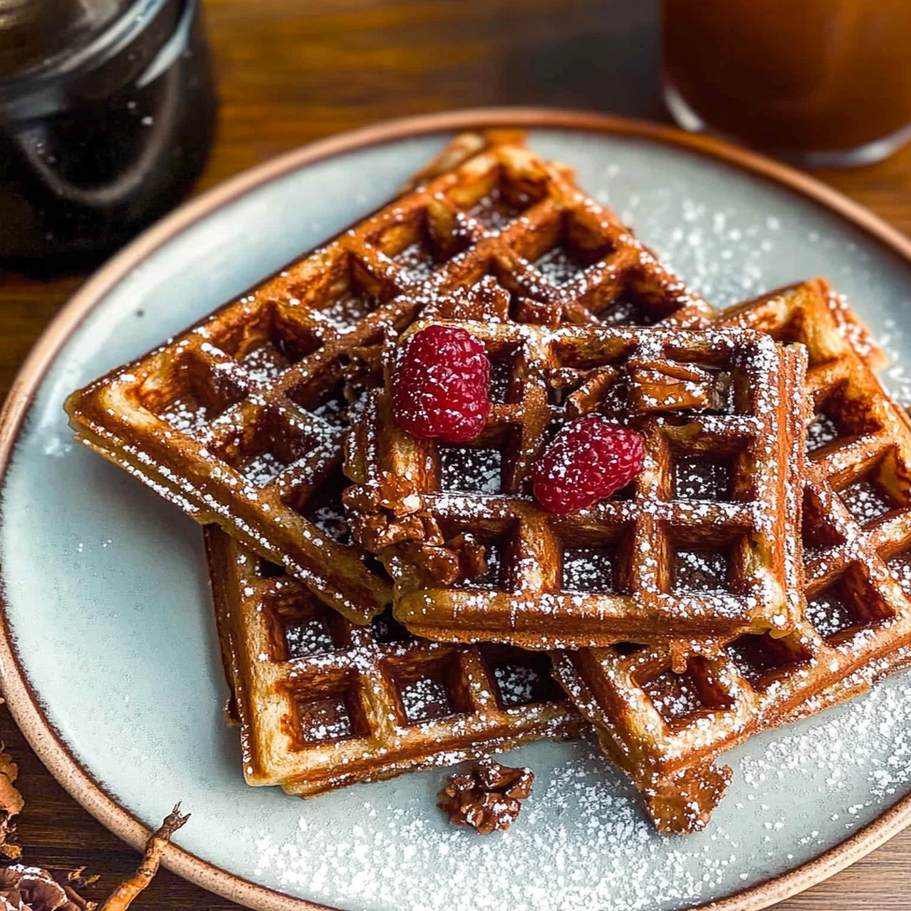 Gingerbread Belgian Waffles