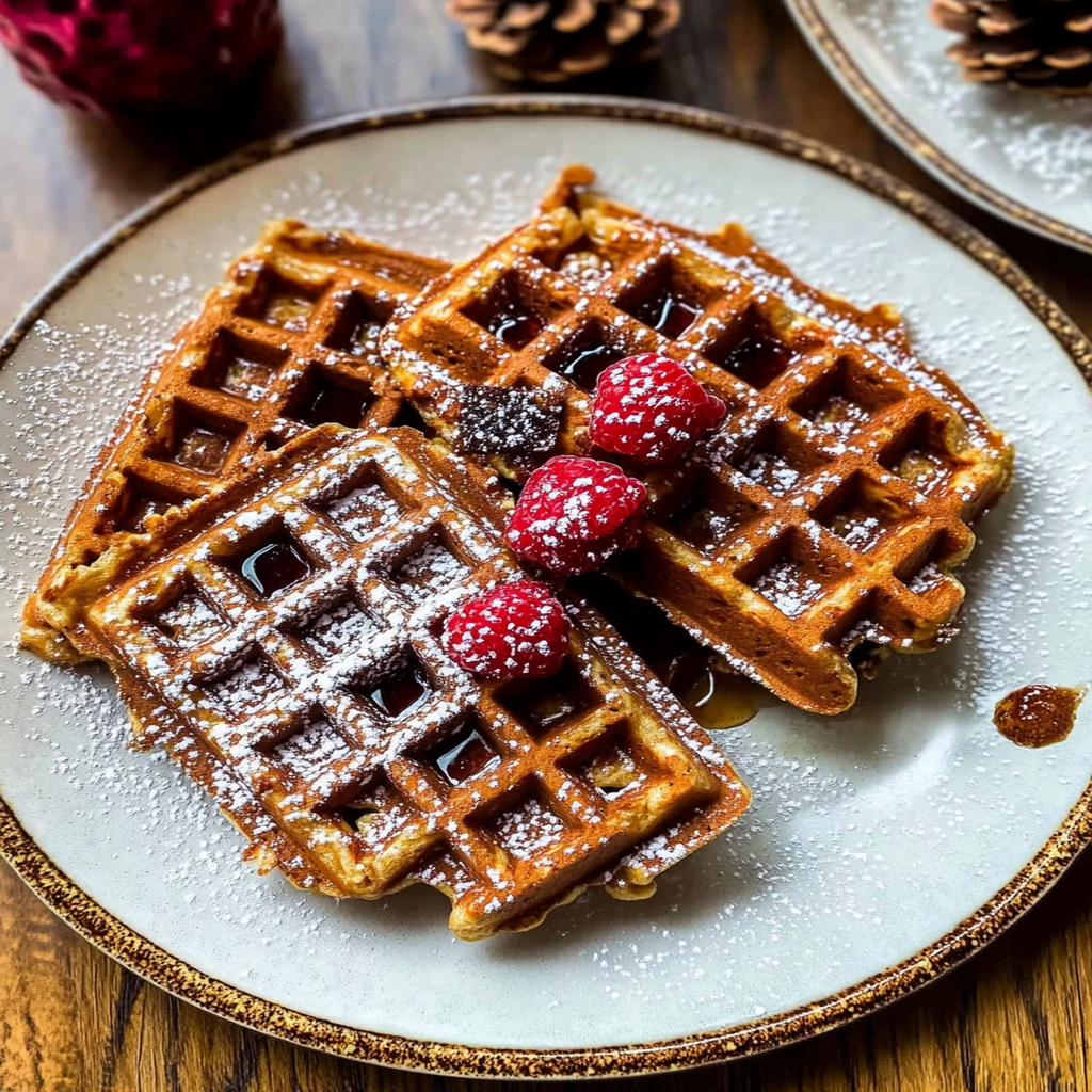 Gingerbread Belgian Waffles