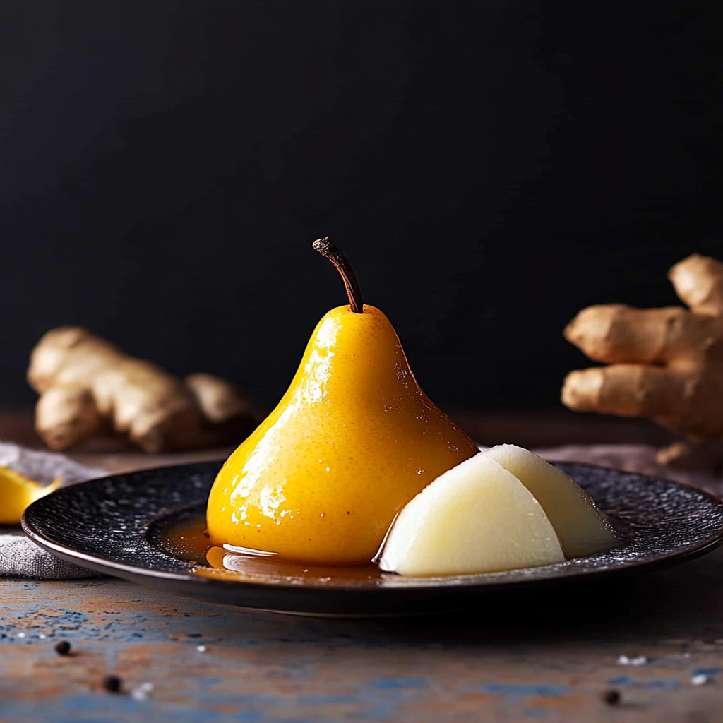 Poached Pears with Ginger