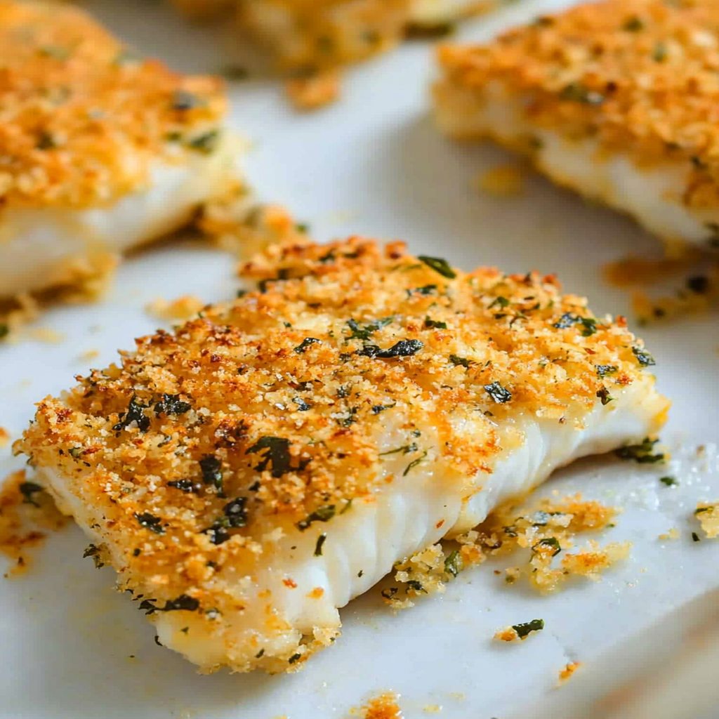 Baked Cod with Panko Crust