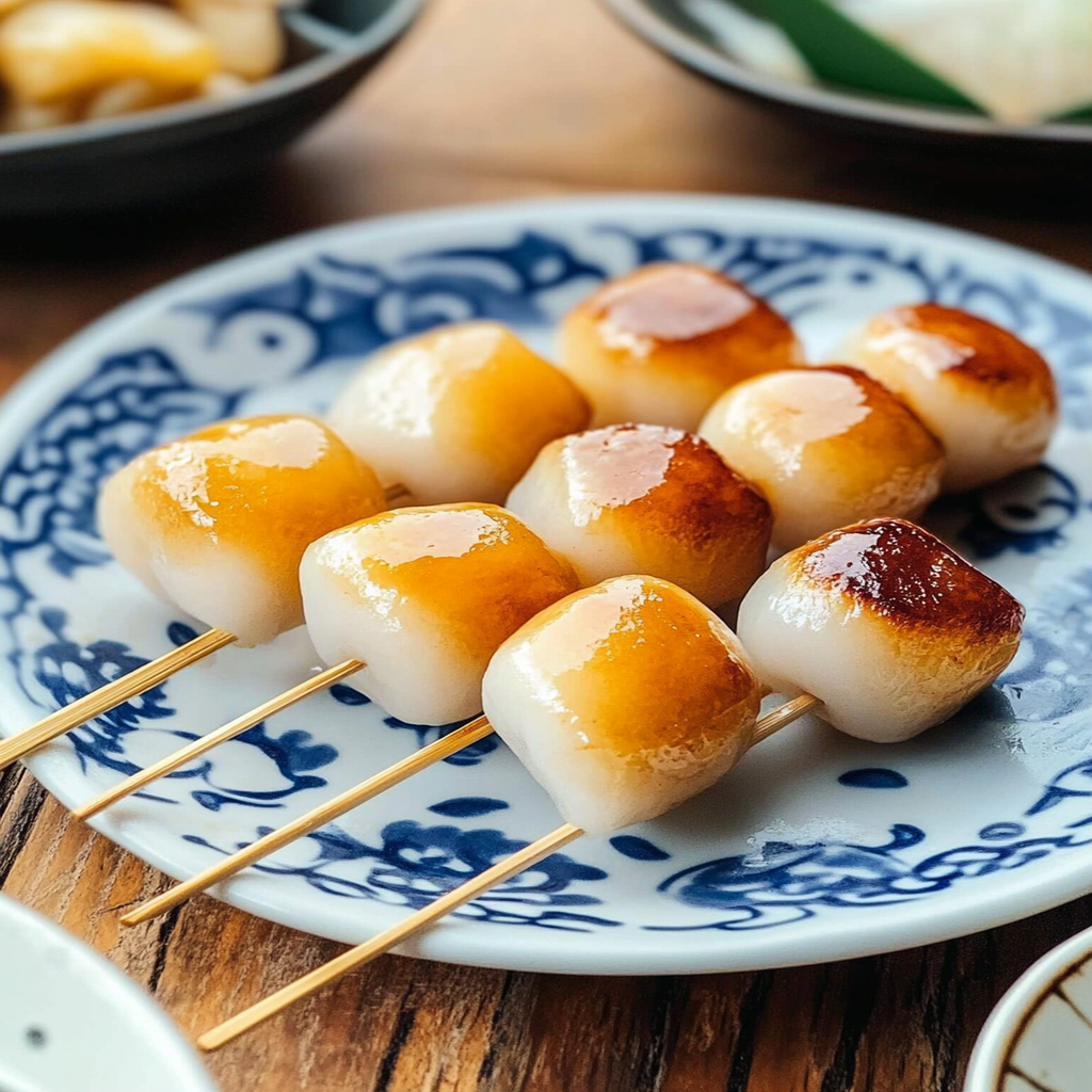 Dango (Sweet Rice Dumplings on Skewers)