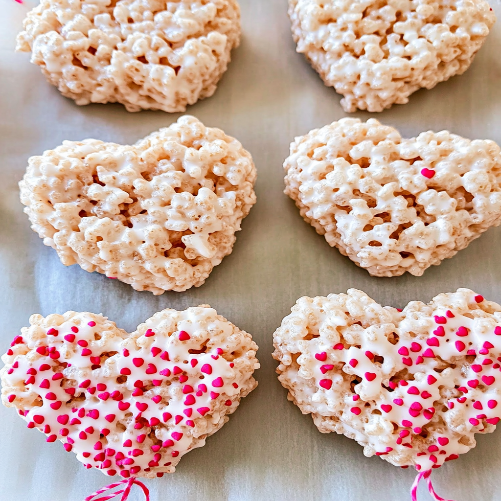 Heart-Shaped Rice Krispie Treats