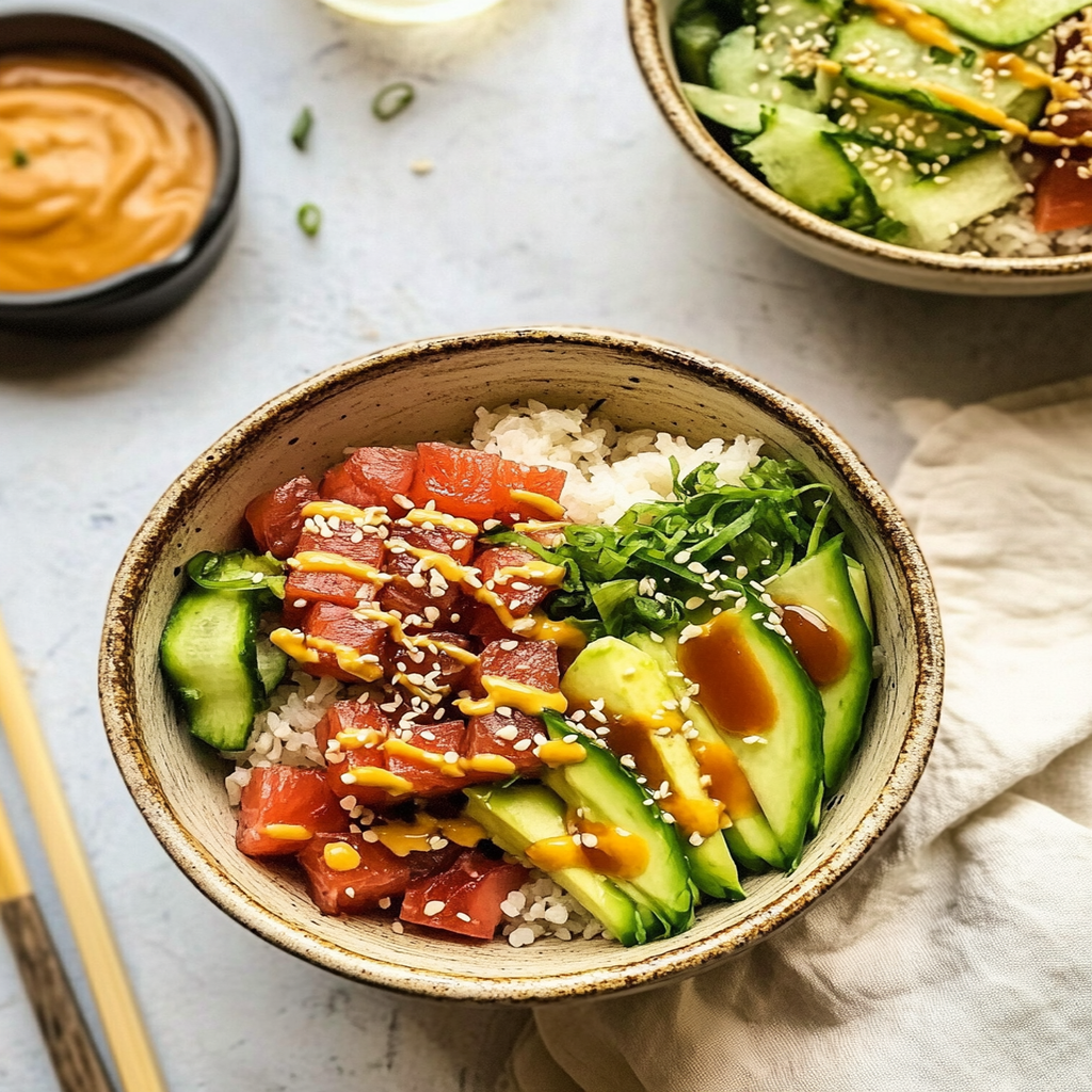 Low-Carb Poke Bowl