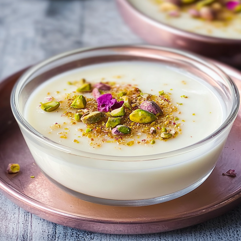Mahalabia with Pistachios