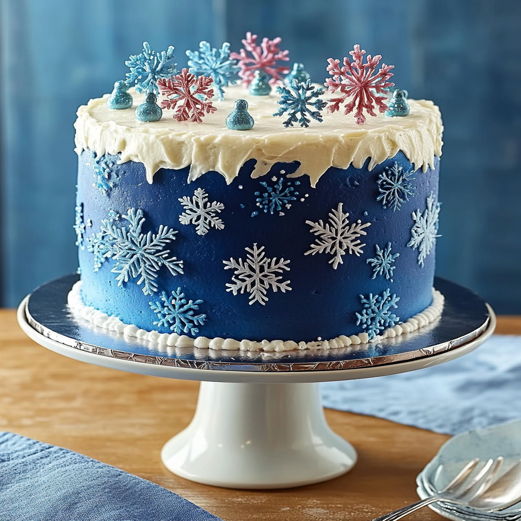 Winter Birthday Fun Cake