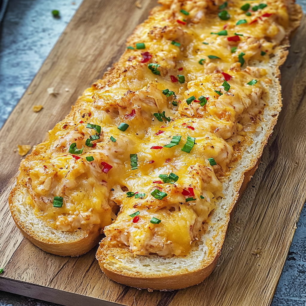 Cheesy Cajun Crawfish Bread