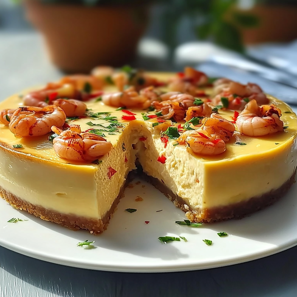 Crawfish Cheesecake with Beurre Blanc