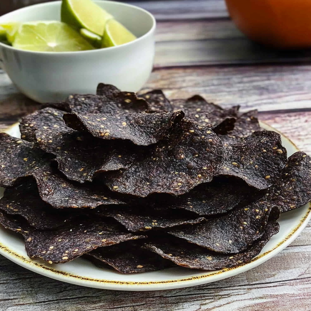 Crispy Black Bean Chips