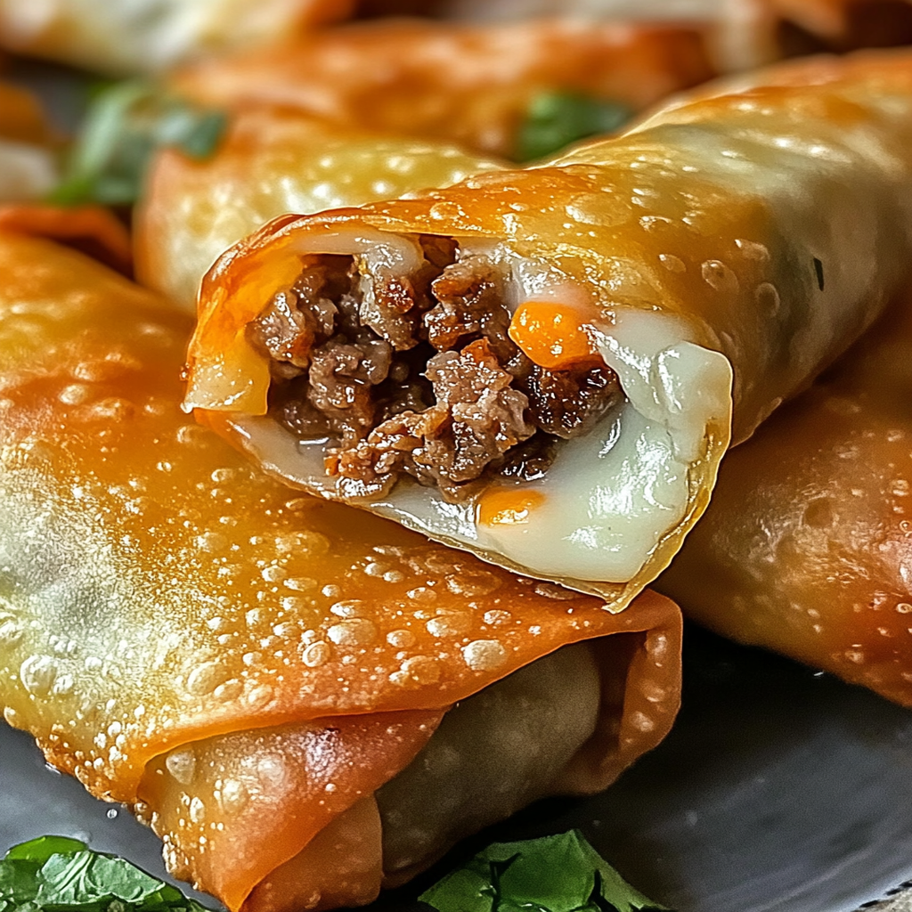 Crispy Philly Cheesesteak Egg Rolls